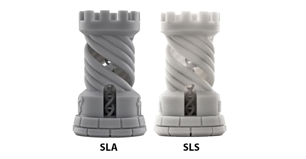 SLA یا SLS | مقایسه فناوری‌های پیشرفته | پرینتر سه بعدی آیدیزاین
